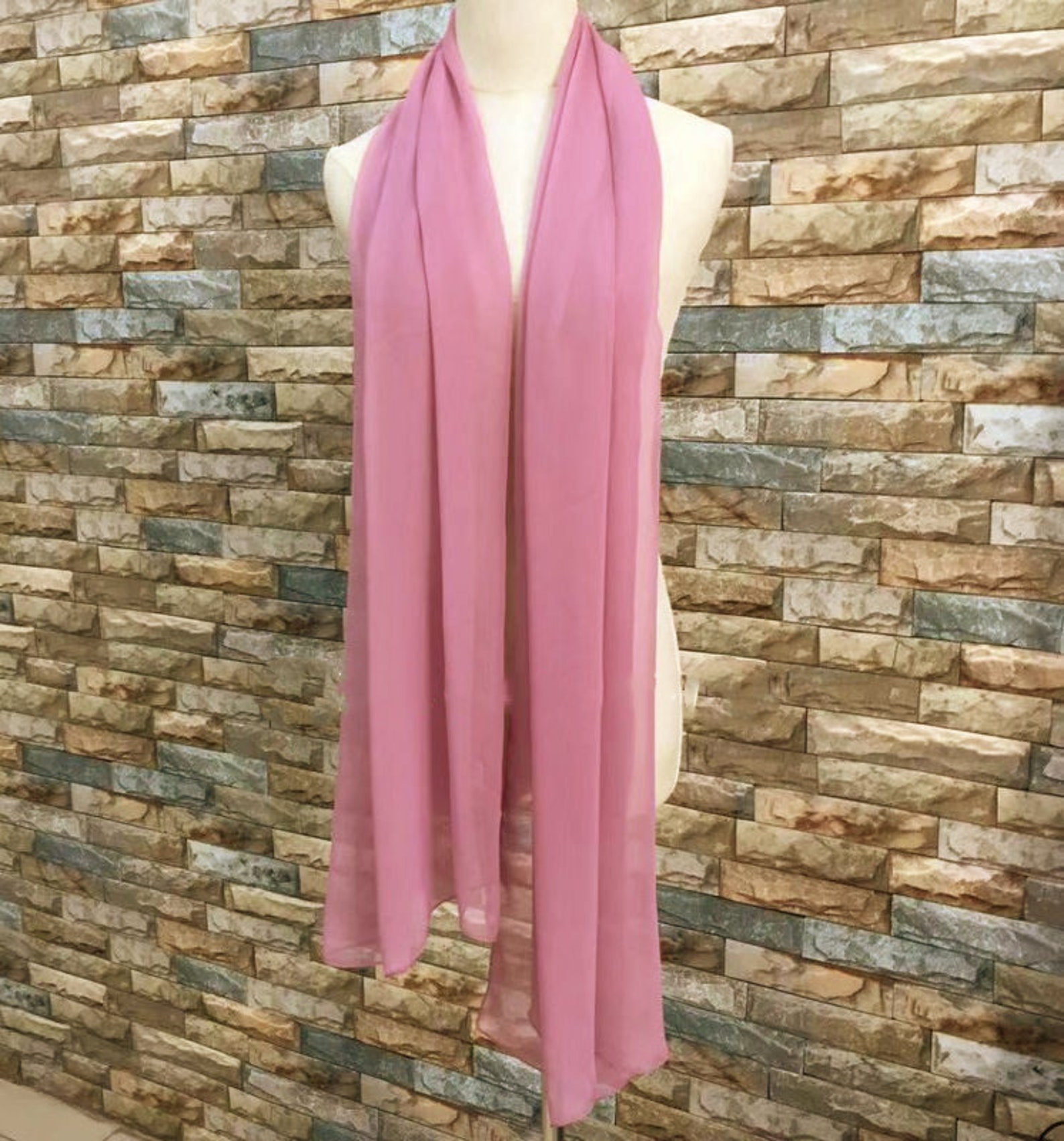 100% Silk Scarf Pure Silk Long Scarf Large Chiffon Scarf - Etsy