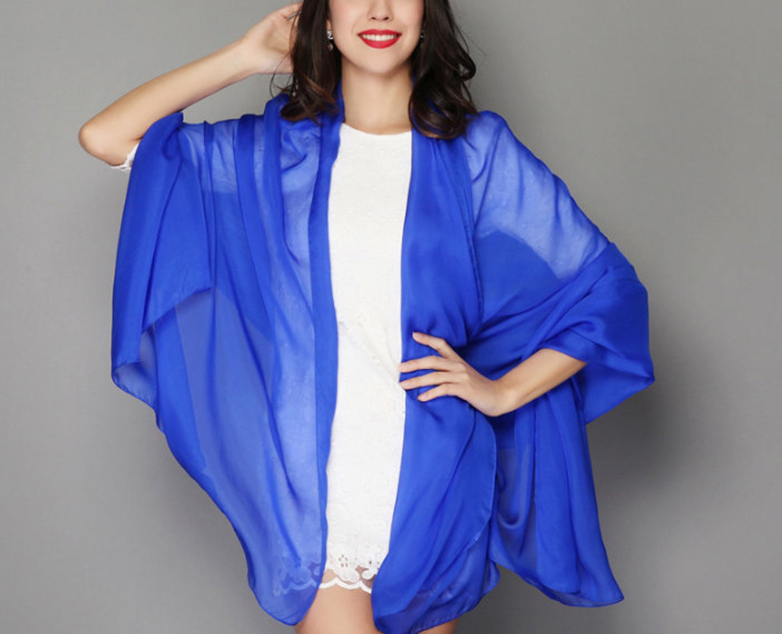 100% Silk Scarf Pure Silk Long Scarf Large Chiffon Scarf | Etsy