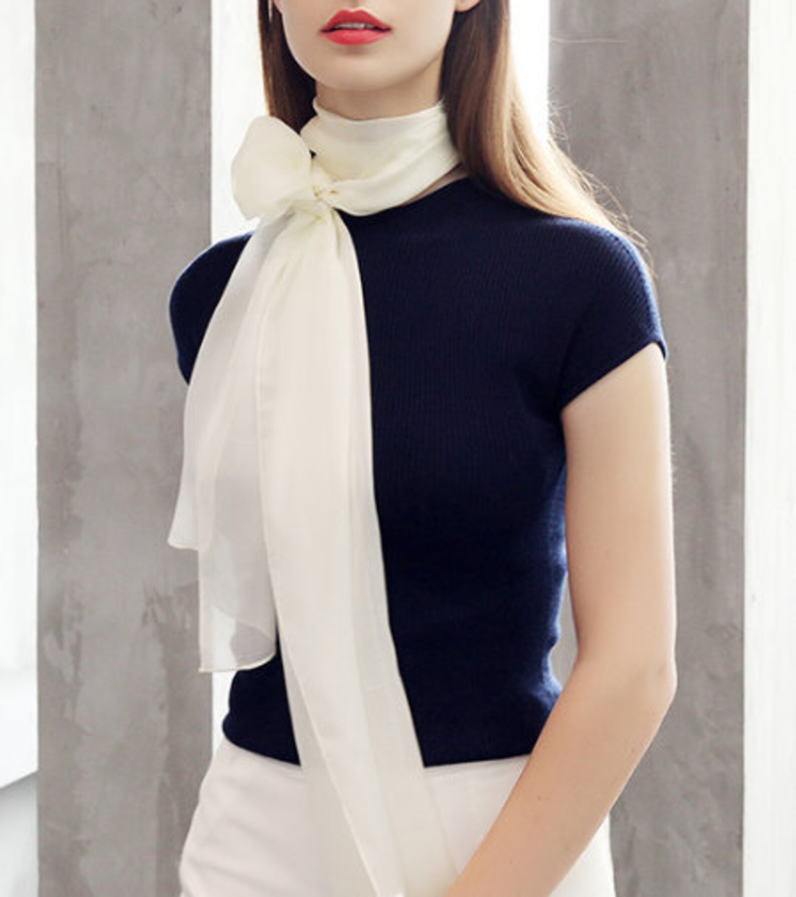 100% Silk Scarf Pure Silk Long Scarf Large Chiffon Scarf | Etsy