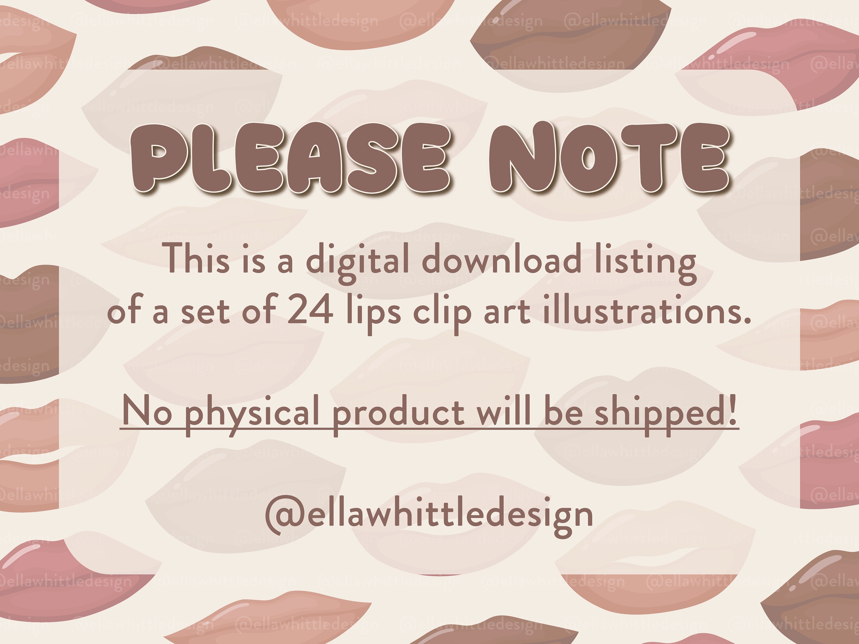 Lips Digital Download Illustrations for Training Manuals, Social Media ...