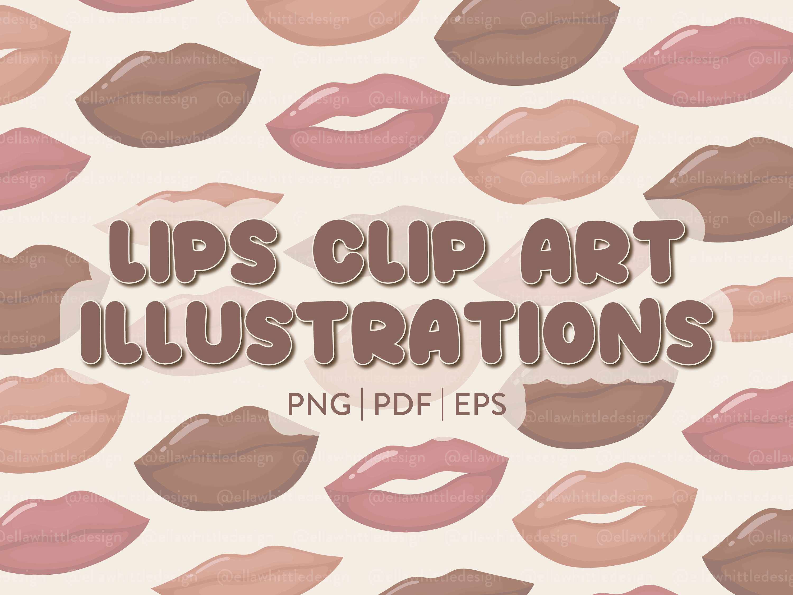 Lips Digital Download Illustrations for Training Manuals, Social Media ...
