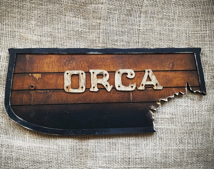 Orca Sign / Jaws Sign - Etsy