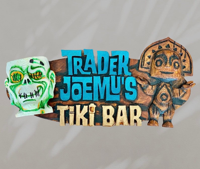 Trader Sams Inspired Personalised Tiki Sign Zombie Mug | Etsy