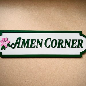 Amen Corner Golf Sign - Etsy