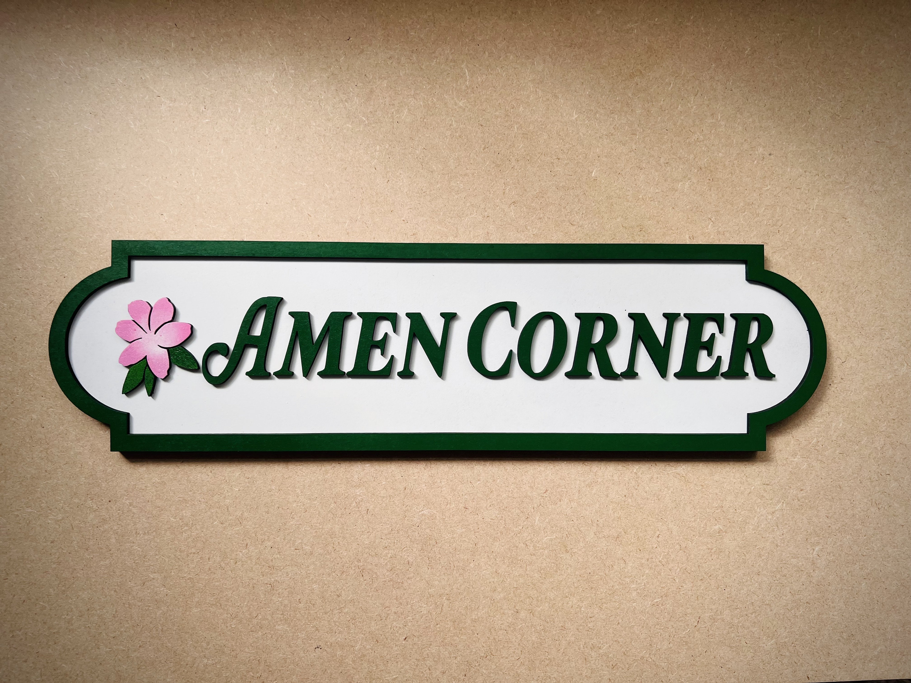 Hand-painted Amen Corner Golf Sign on Plywood - Golf Lover Gift - Etsy