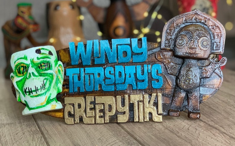 Trader Sams inspired personalised Tiki sign Zombie Mug | Etsy