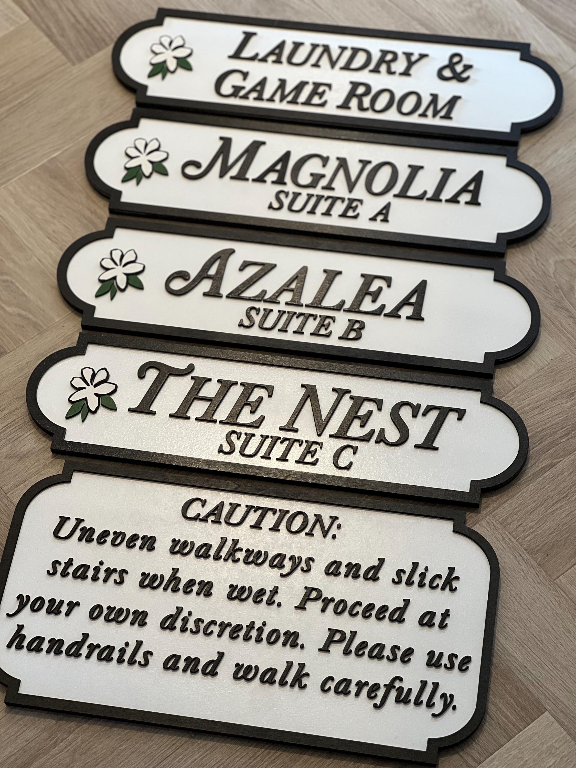 Hand-painted Personalised Amen Corner Golf Sign on Plywood - Golf Lover ...