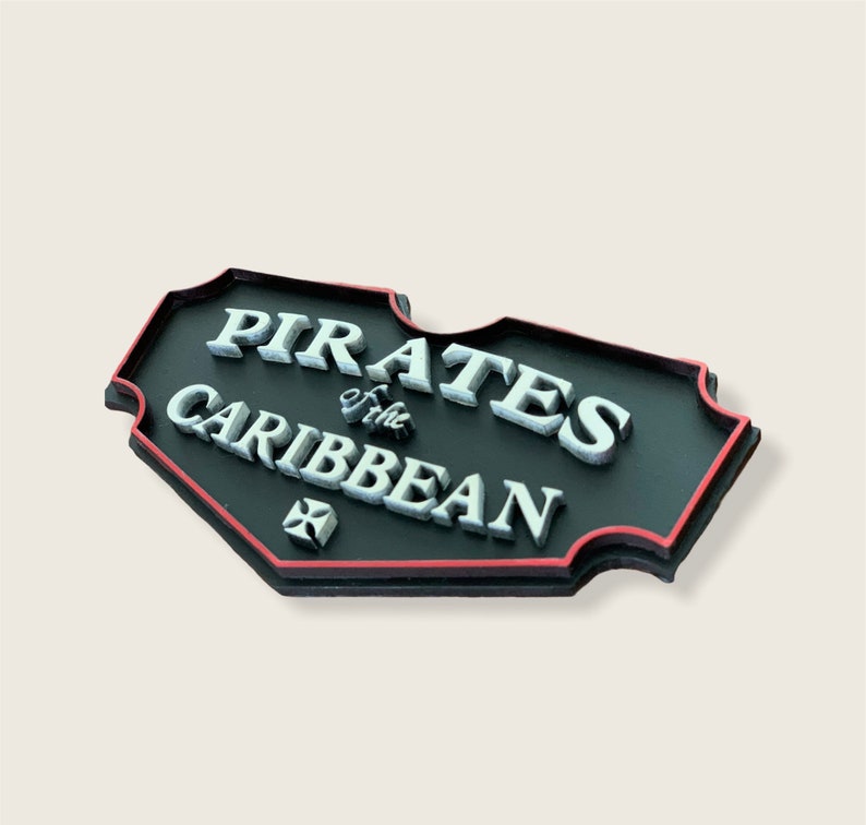 Pirates of the Caribbean Disneyland Attraction Sign - Etsy