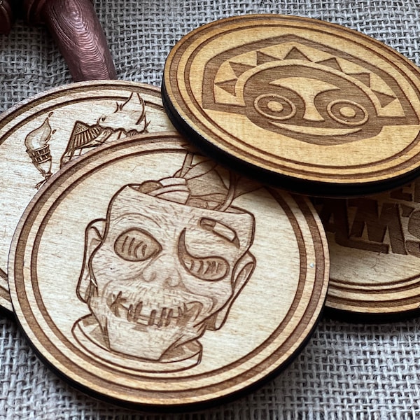 Tiki Coasters - Etsy