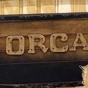 Orca Sign / Jaws Sign - Etsy