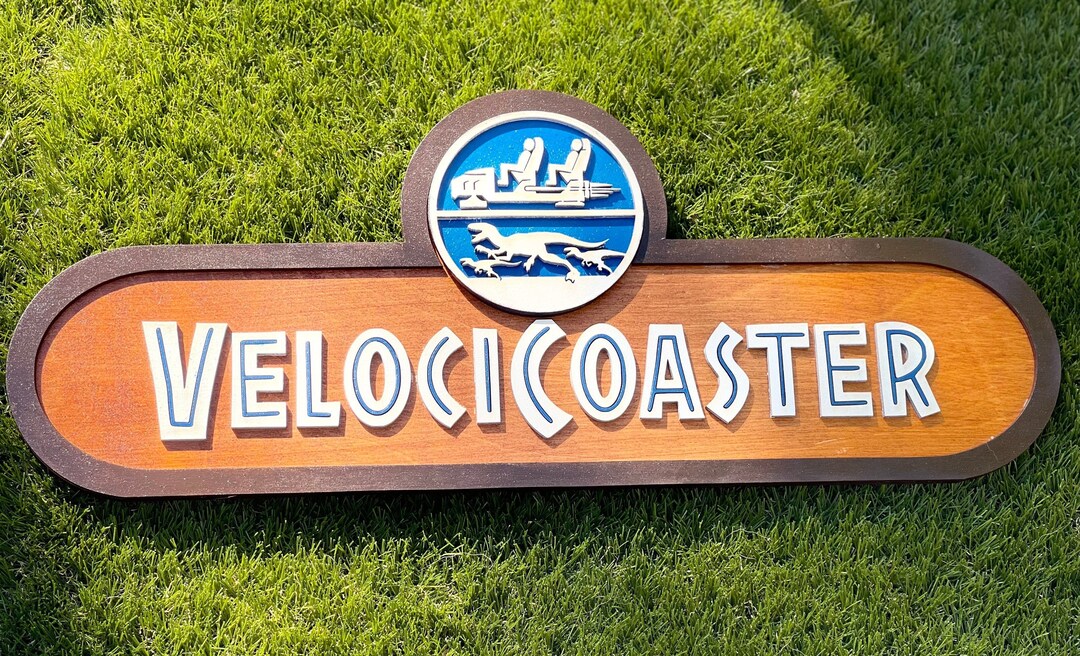 Velocicoaster Jurassic Park / Universal Studios Signs - Etsy Norway