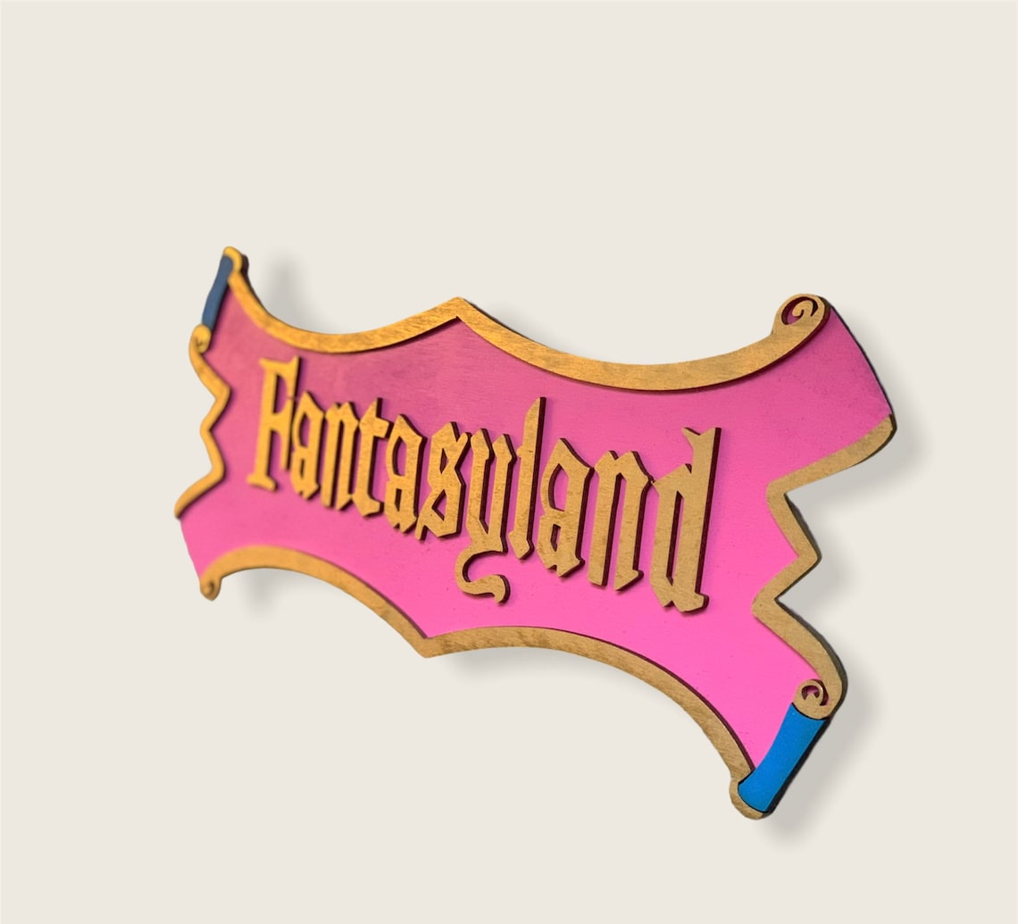 Fantasyland Sign/ Disney Fantasyland - Etsy