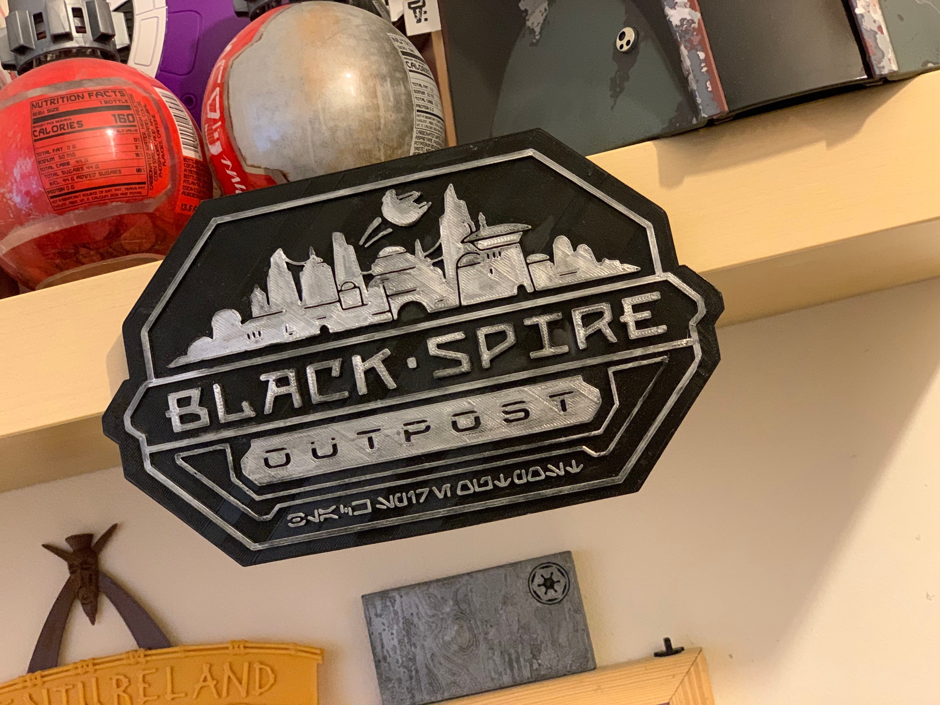 Black Spire Outpost/galaxys Edge Sign Star Wars Sign From - Etsy UK