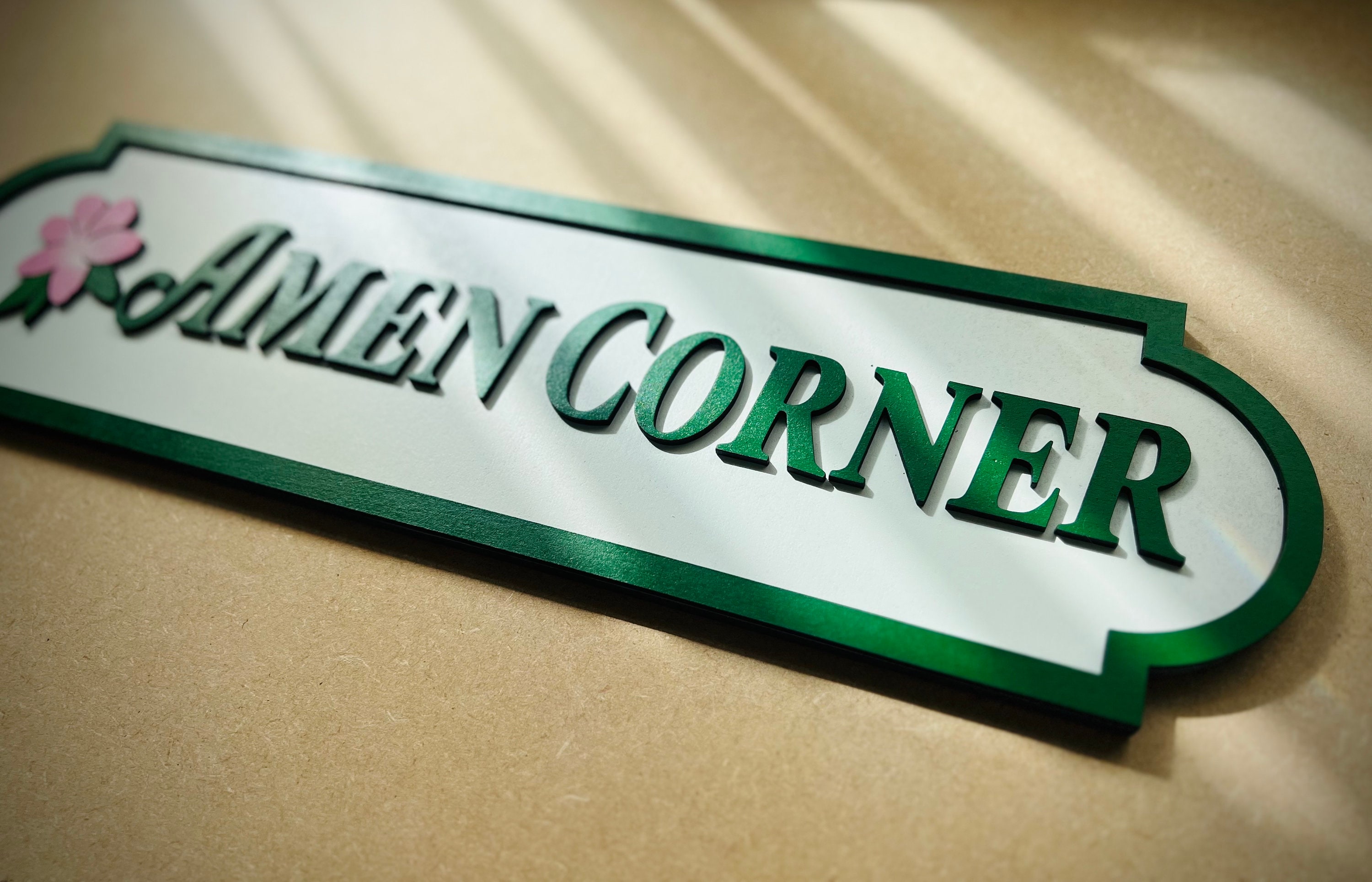 Hand-painted Amen Corner Golf Sign on Plywood - Golf Lover Gift - Etsy