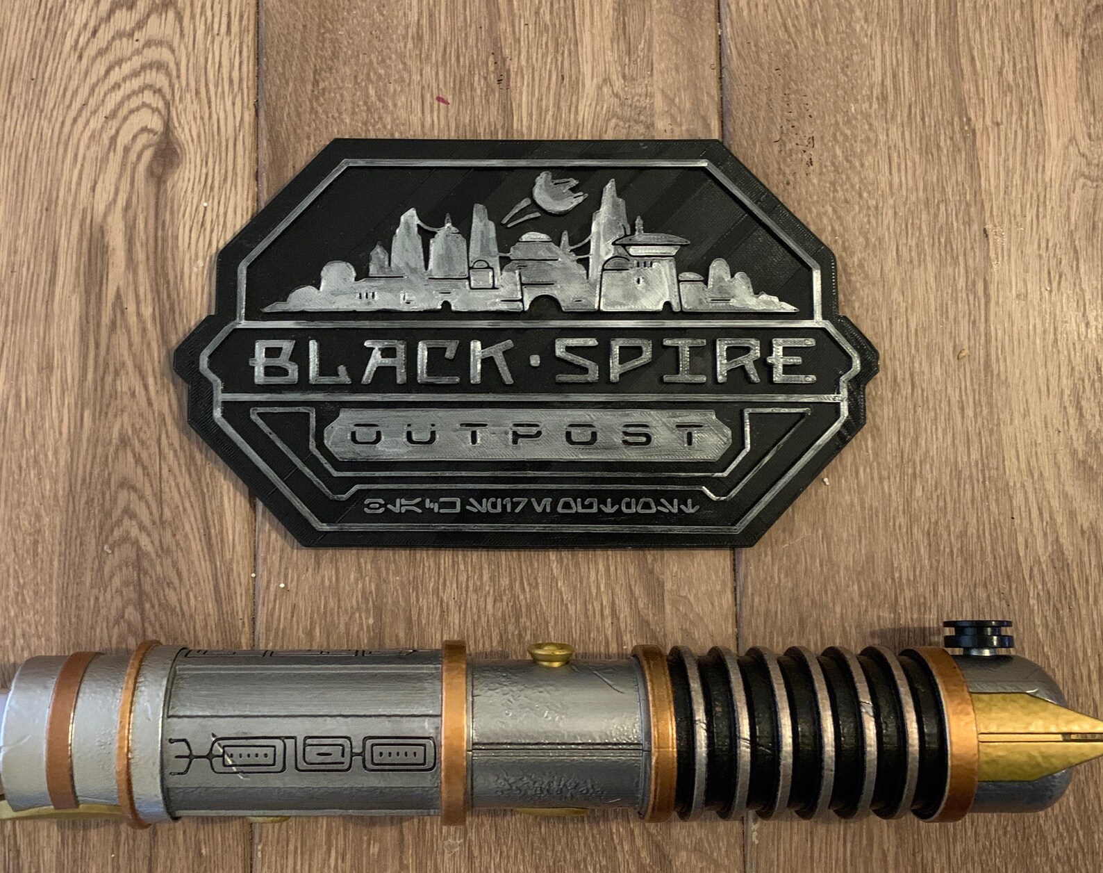 Black Spire Outpost/galaxys Edge Sign Star Wars Sign From | Etsy