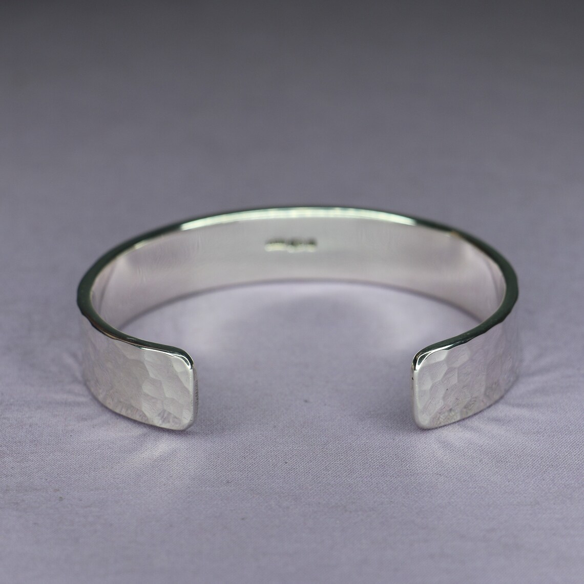 Men's Gent's Sterling Silver Hammered Torque Bangle - Etsy