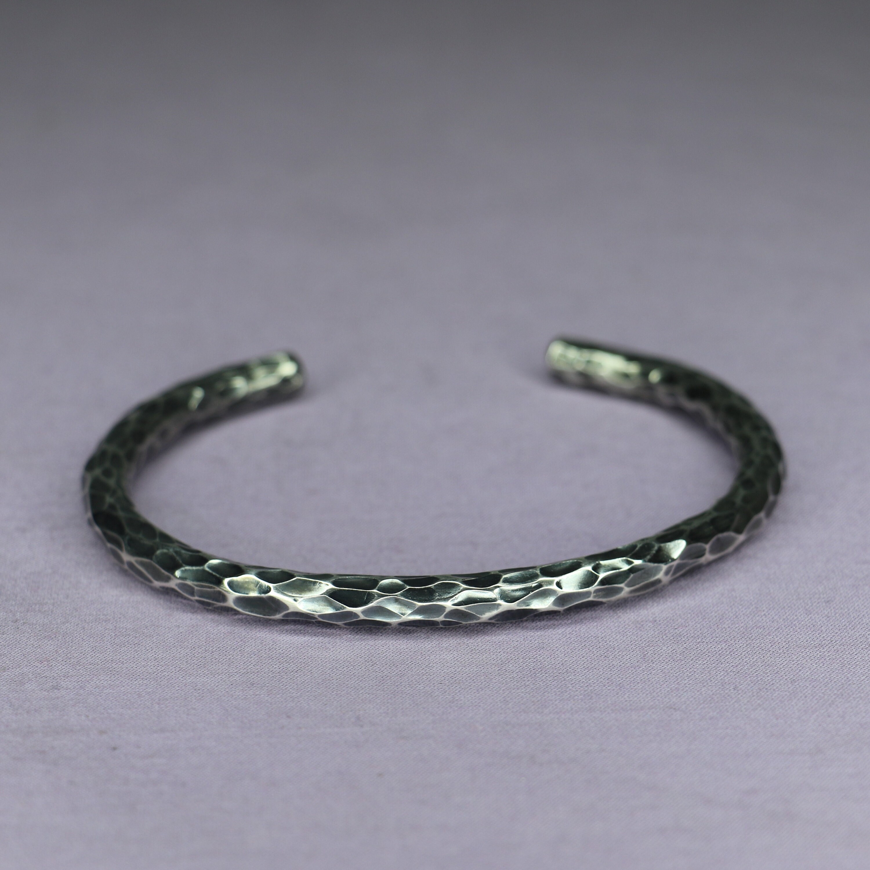 Mens Sterling Silver Hammered Antique Design Torque Bangle 50g - Etsy