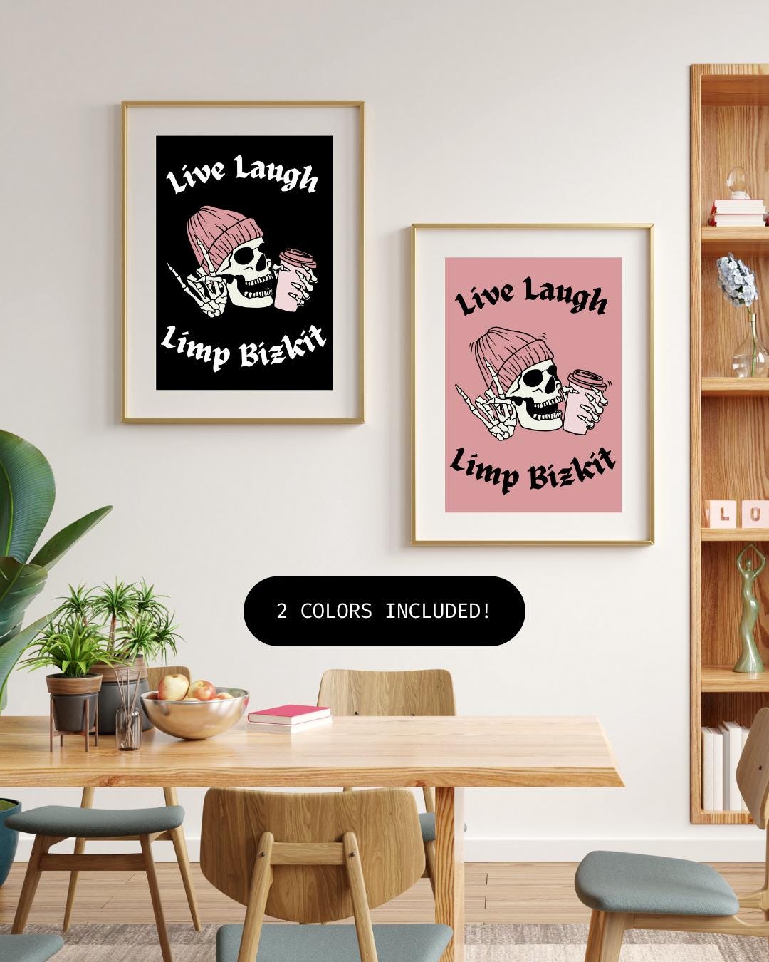Live Laugh Limp Bizkit Print 11x14 Skeleton Cute Print - Etsy