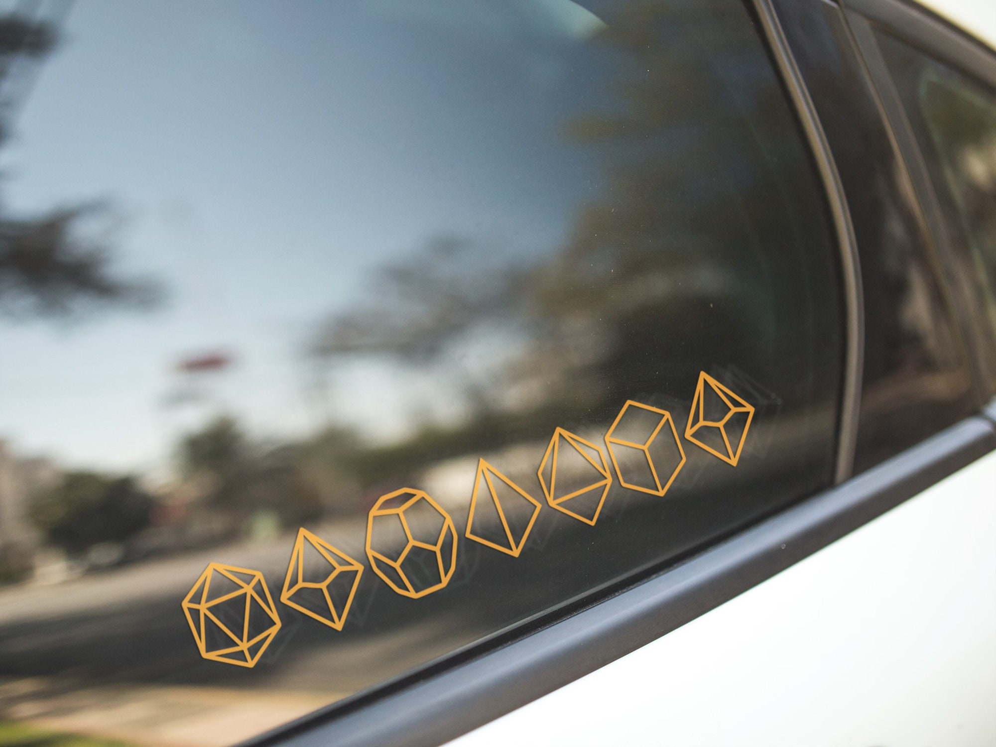 DND 7 Dice Decal D&D Sticker Holographic Dungeon and Dragons - Etsy