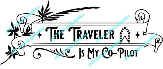 The Traveler is My Co-pilot Sticker Vinyl Decal Critical | Etsy