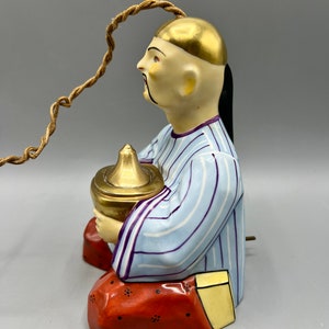 LIMOGES ALADDIN FRANCE Lamp Perfume Rain Oil Aroma Porcelain Oriental ...