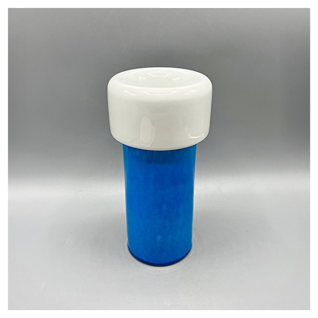 INGER PERSSON Rörstrand Vase Vintage Pop Style Blue Mushroom Design ...