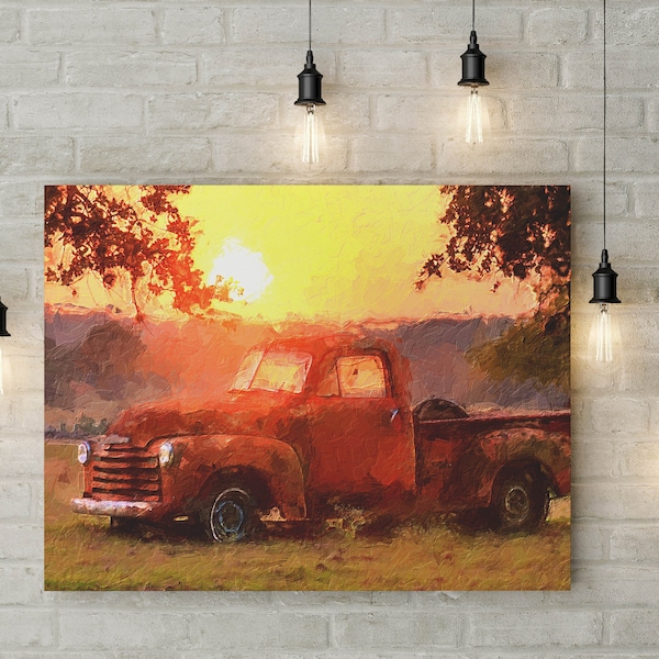 Rusty Truck - Etsy