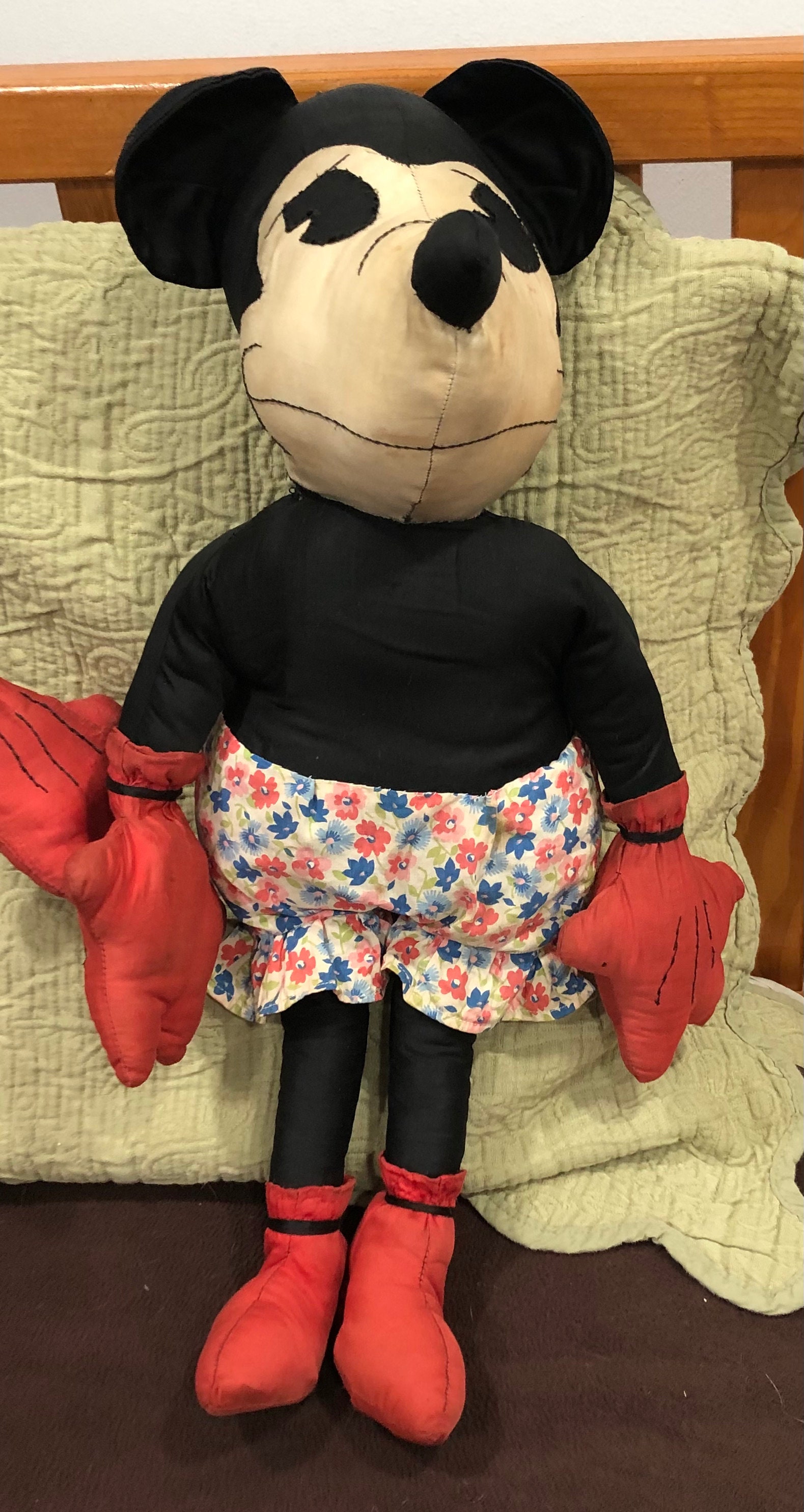 1920's Minnie and Mickie Mouse Made From Pattern - Etsy