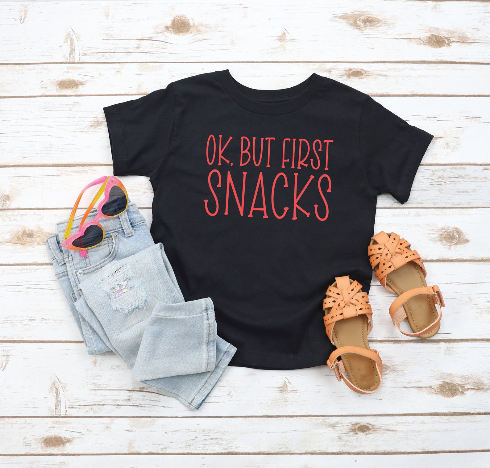 Ok but First Snacks Toddler Shirt, Funny Toddler Shirt, Toddler Snack ...