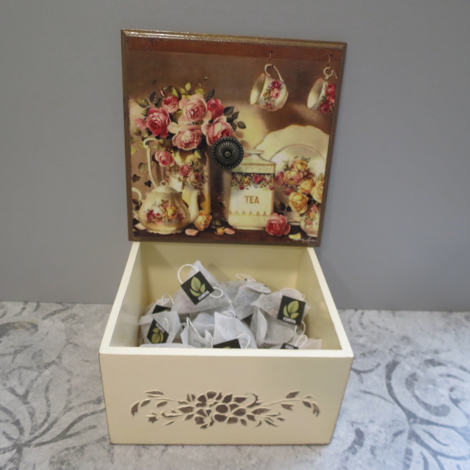 Tea Box, Sweet Box, tea Time, Kitchen Decoration, Kitchen Table ...