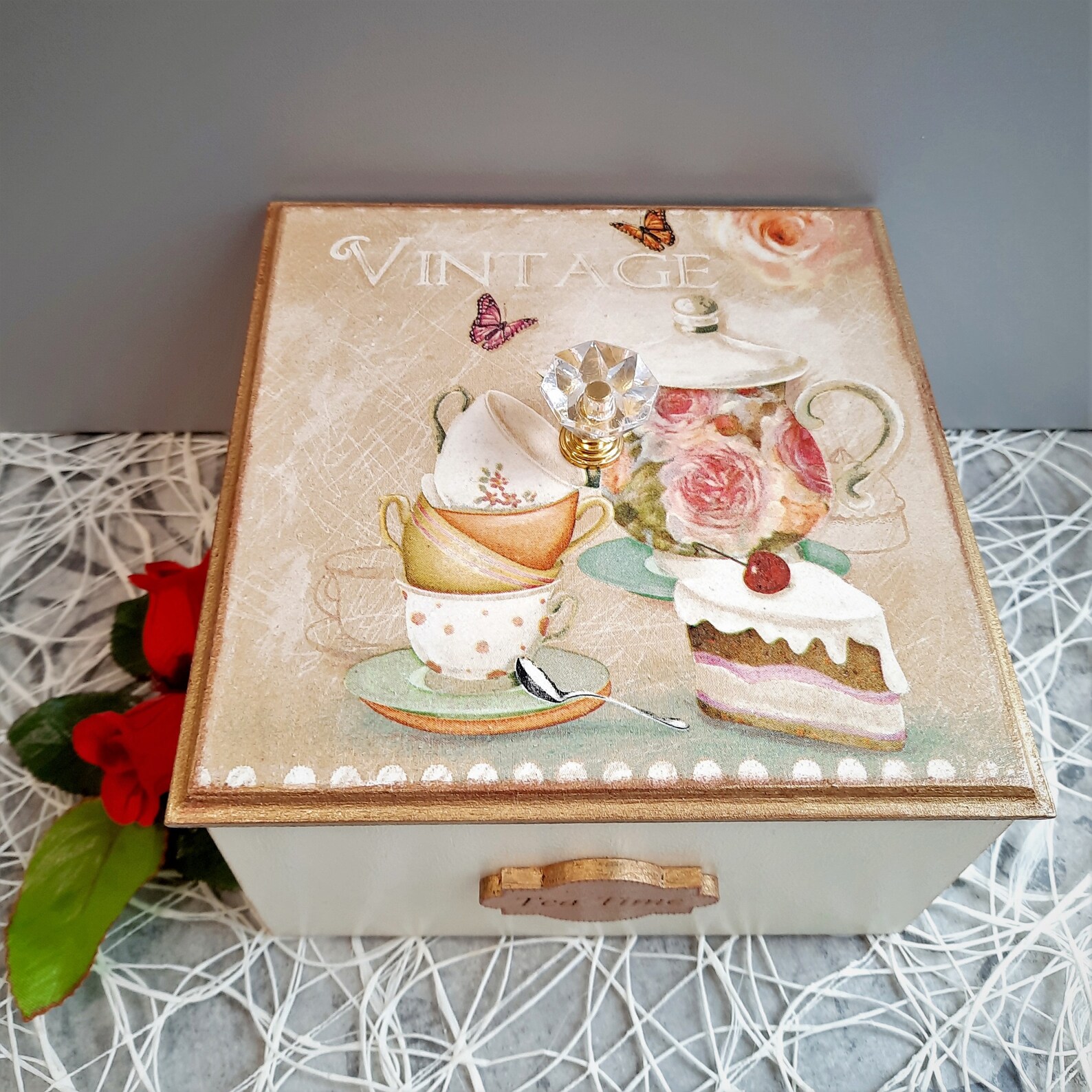 Tea Box, Sweet Box, tea Time, Kitchen Decoration, Kitchen Table ...
