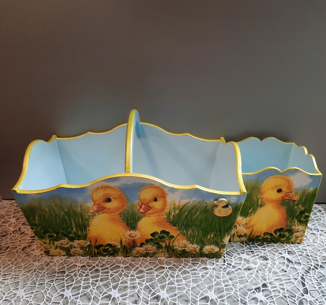 Playful Duck Set, Kids Desk Organizers, Kids Room Decor, Newborn Gift ...