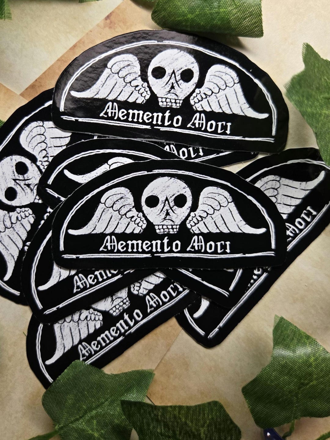 DEATHS HEADSTONE STICKER- Memento Mori, Oddities Sticker, Gothic ...