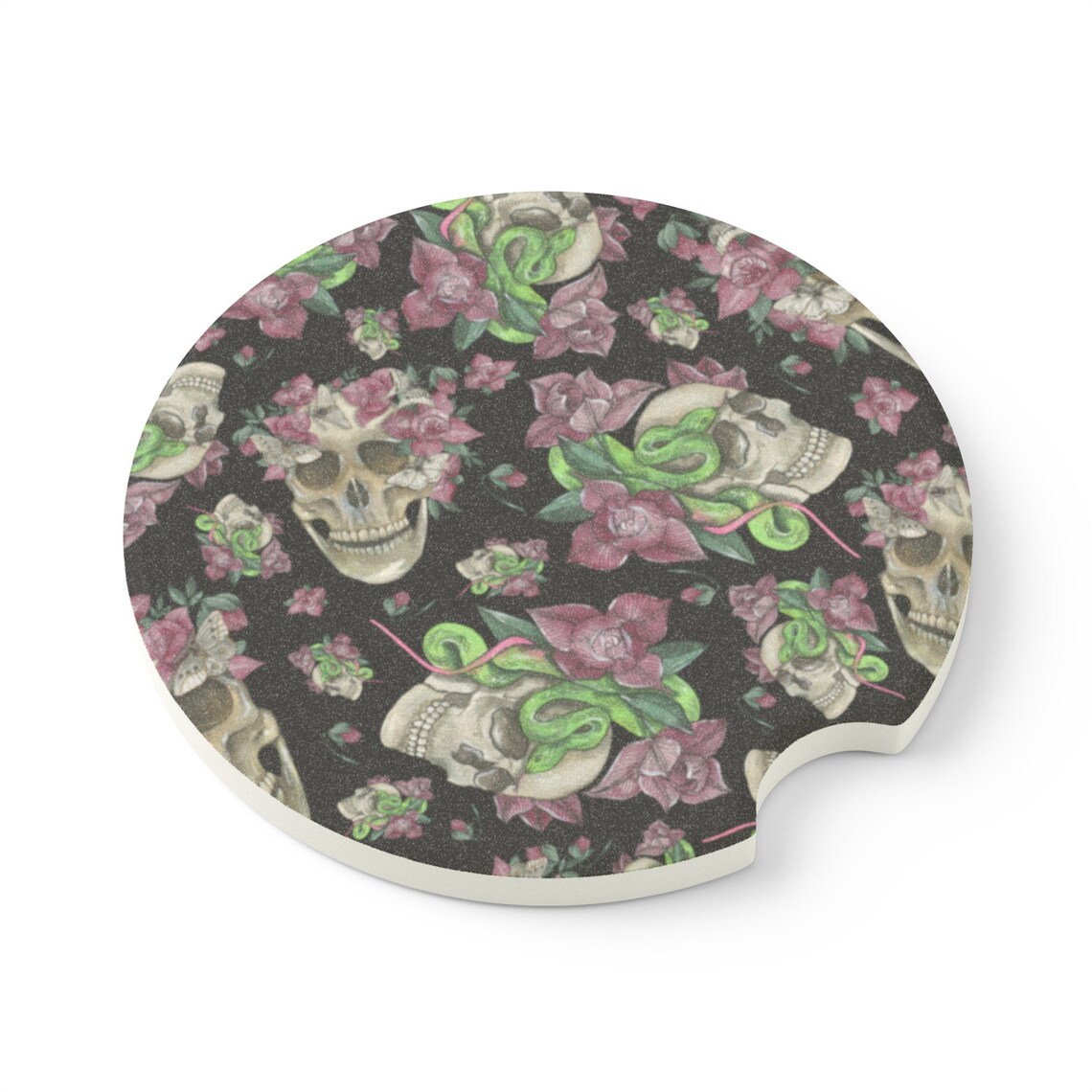 Pastel Goth Floral Skull Pathology Assistant Funeral Director Soapstone ...