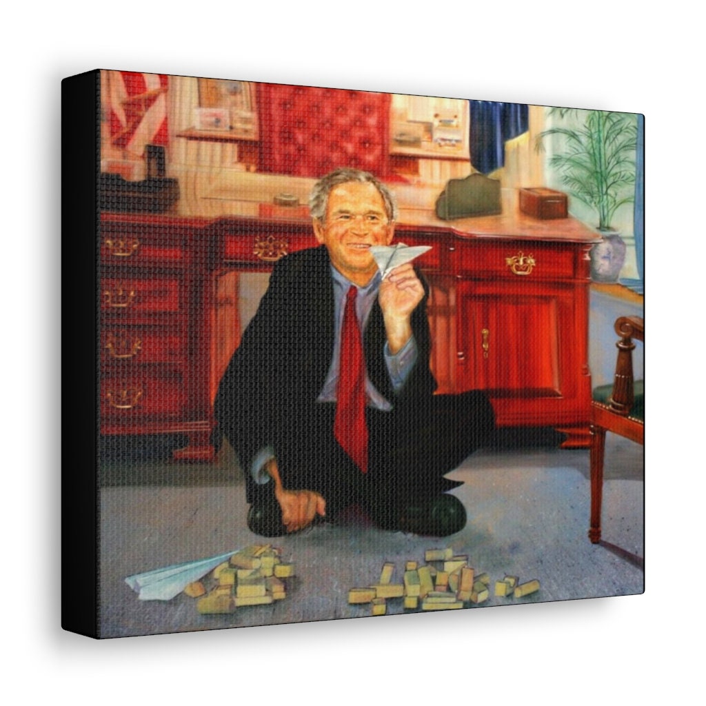 Epstein Painting George Bush Painting Bush Paper Airplane - Etsy