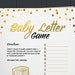 Baby Letter Game Baby Shower, Baby Shower Print, Baby Abc Game ...