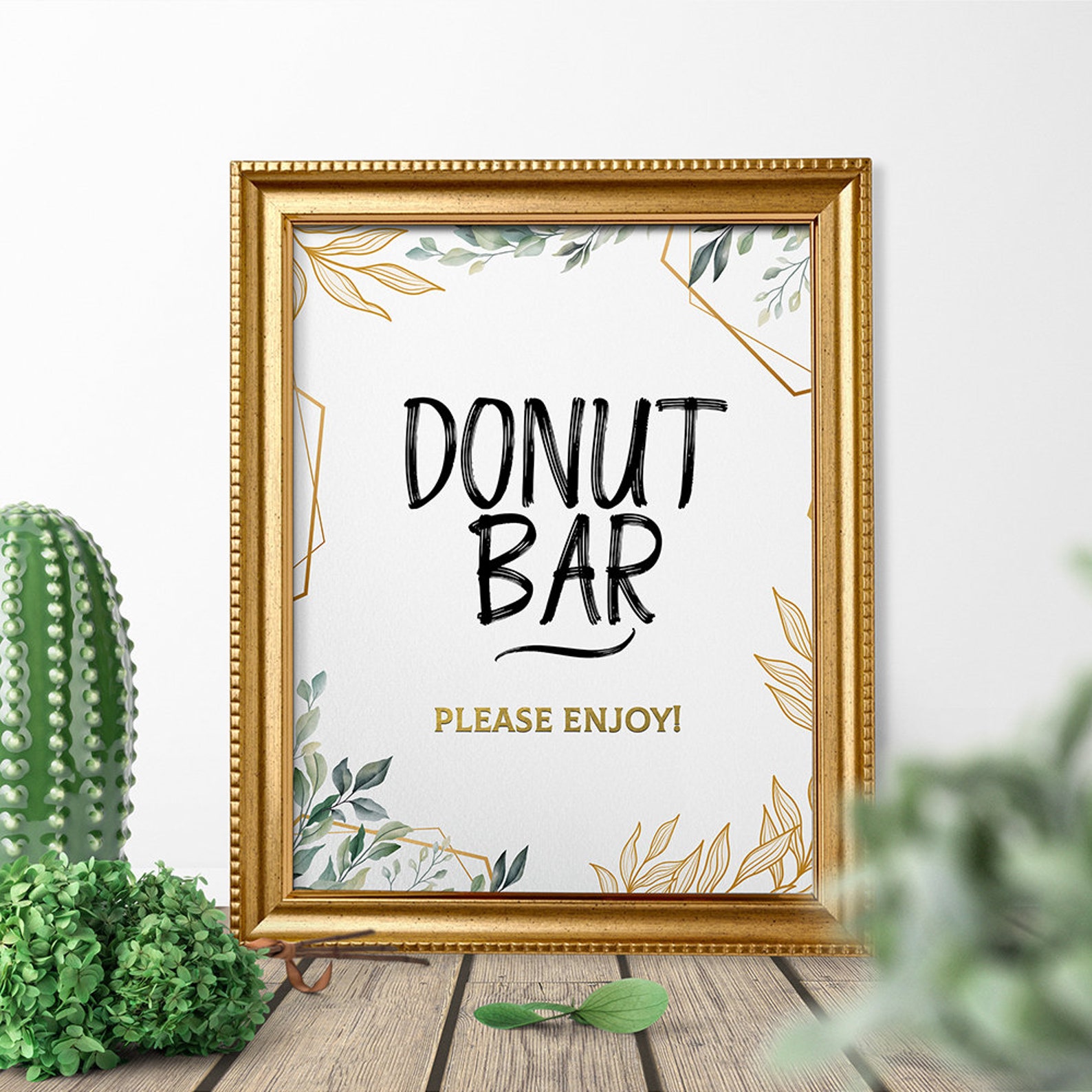 Donut Bar Sign Printable Donut Bar Please Enjoy - Etsy