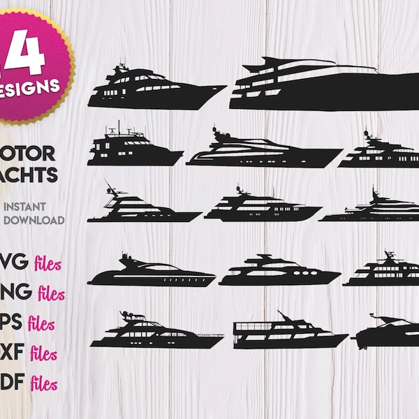 Yacht Svg - Etsy