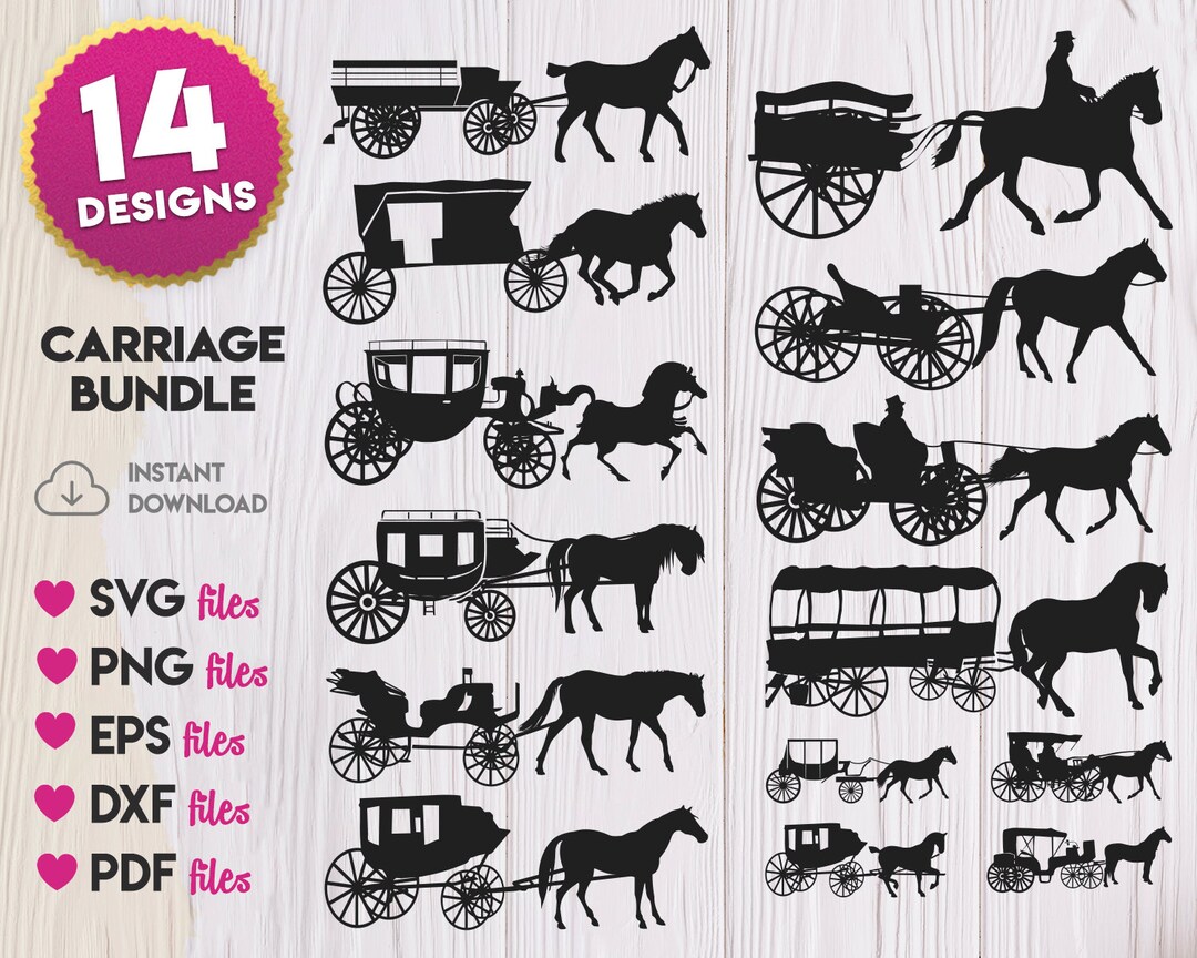 Carriage SVG, Carriage Silhouette SVG - Etsy
