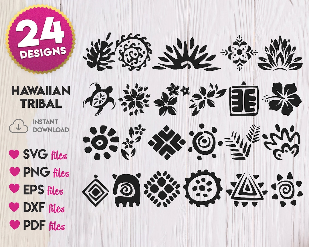 Tribal Hawaiian Vector Patterns