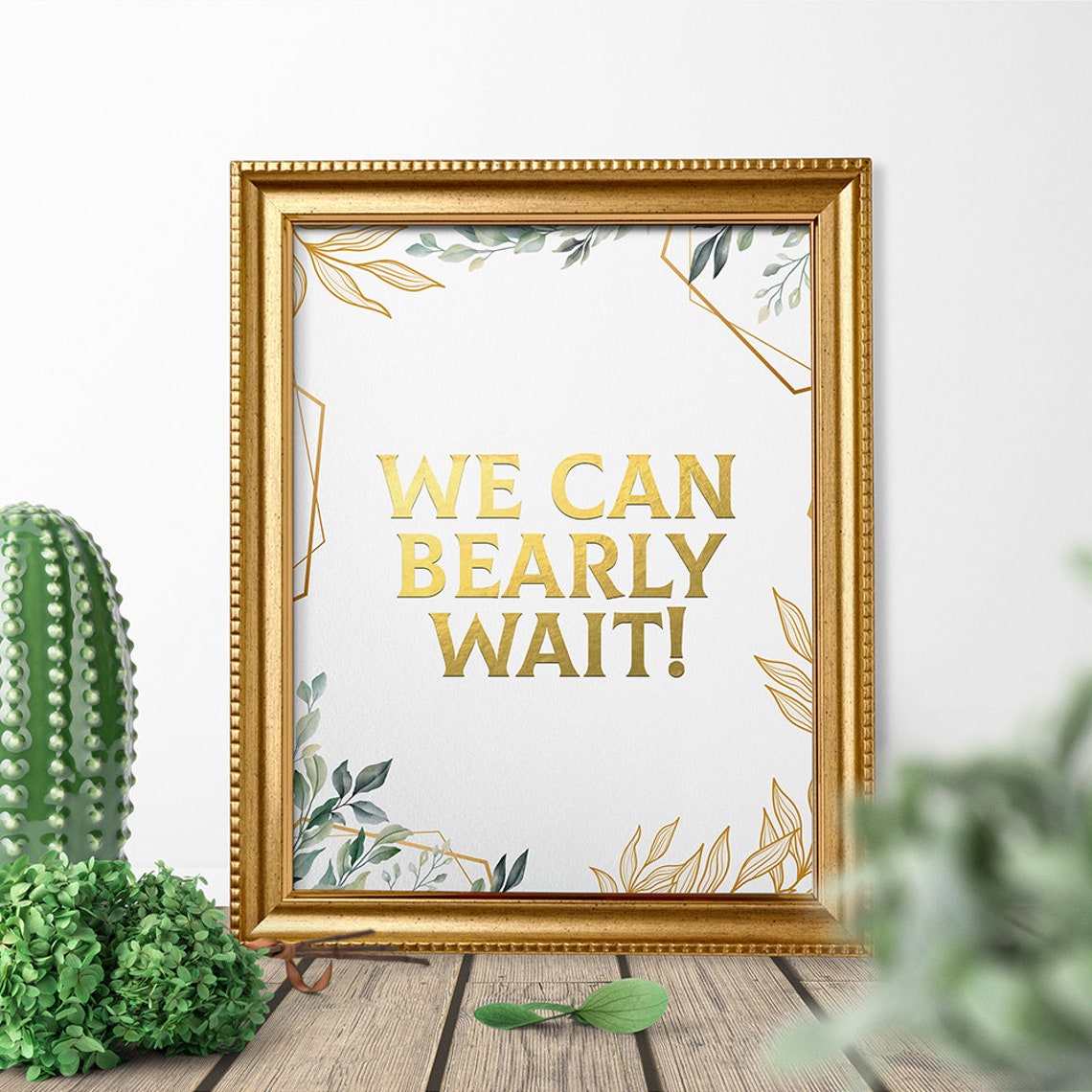 We Can Bearly Wait Printable Customize And Print