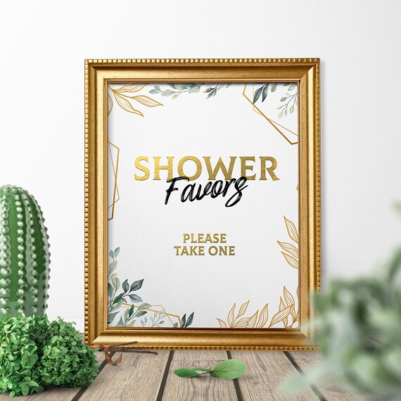 Shower Favors Sign Printable | Etsy