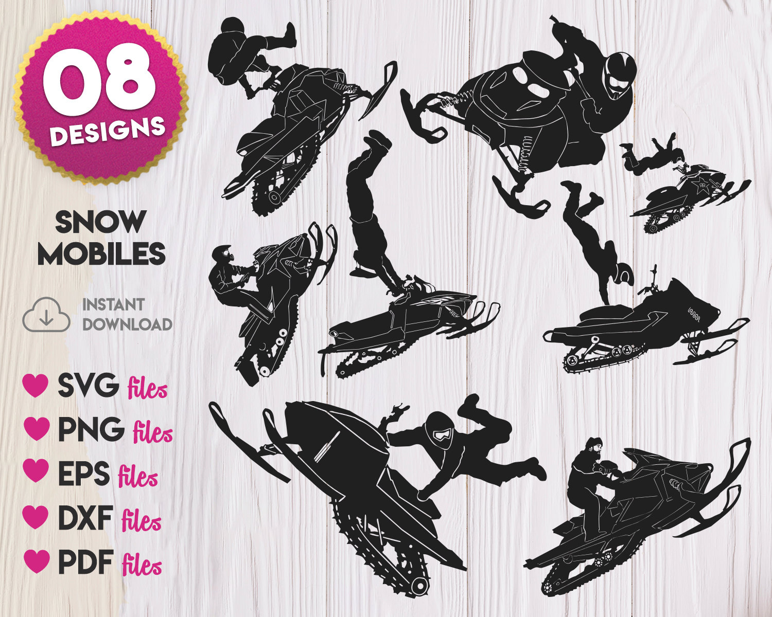 X-tream Snowmobile SVG Bundle, Snowmobile Silhouette Svg - Etsy