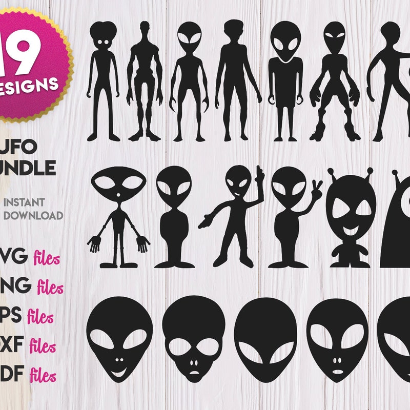 Alien Svg - Etsy