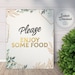 Please Enjoy Some Food Printable Sign, Baby Shower Sign, Printable ...