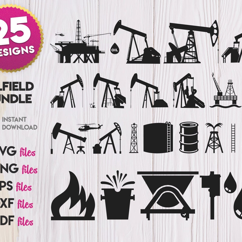 Oil Field Svg - Etsy