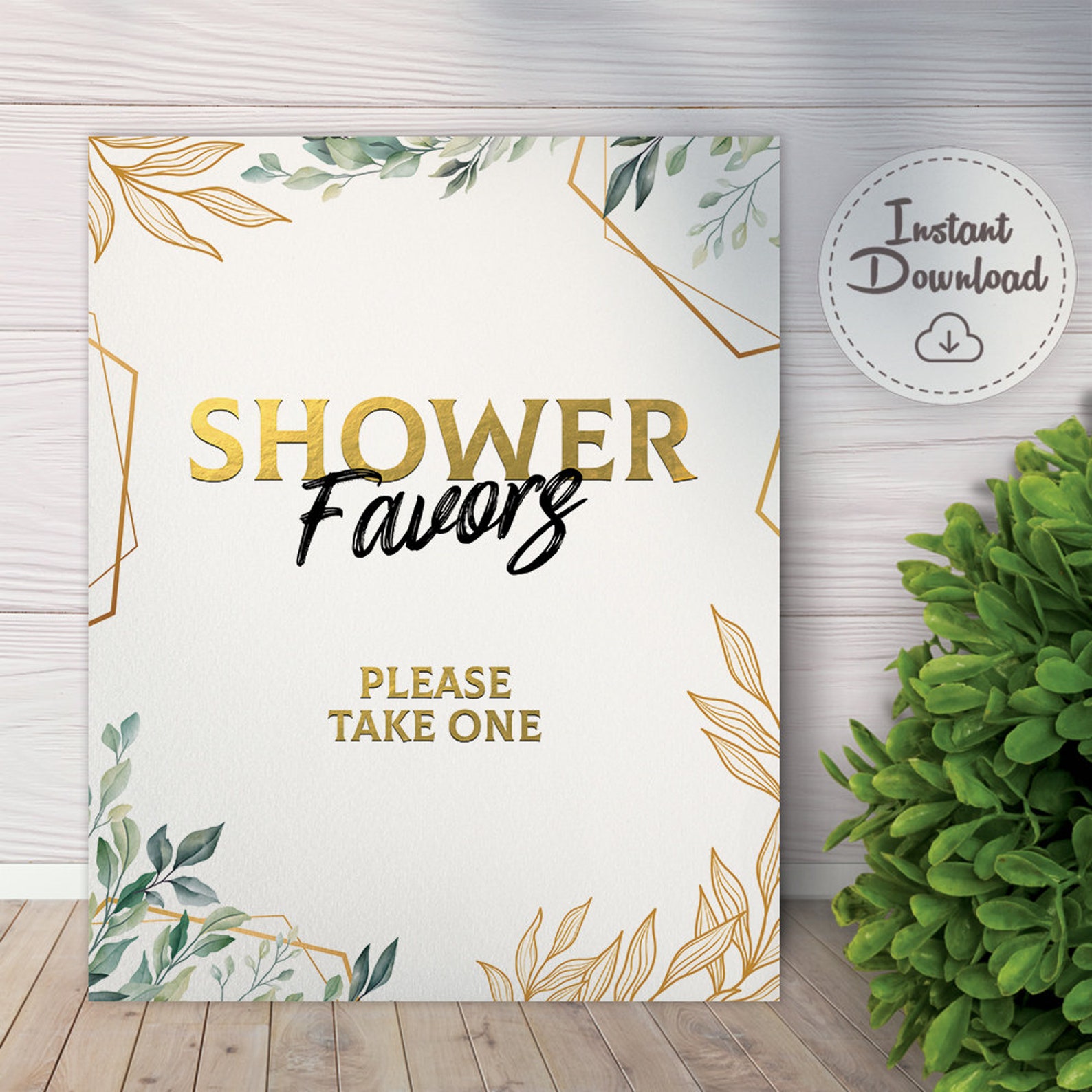 Shower Favors Sign Printable - Etsy