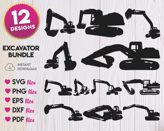 Bagger SVG Bundle Bagger Silhouette svg Bagger Vektor - Etsy Österreich