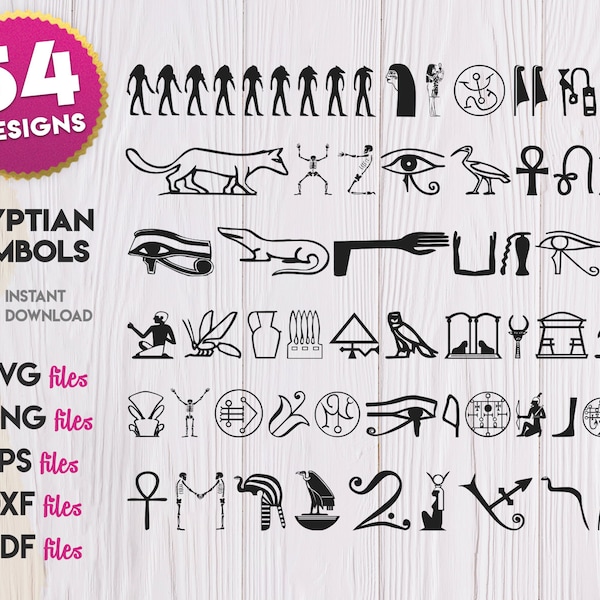 Egypt symbols svg - Etsy Österreich