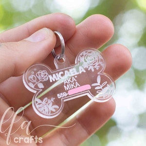 Custom Dog Tags, Acrylic Custom Dog Tags,transparent Acrylic Tag, Dog ...